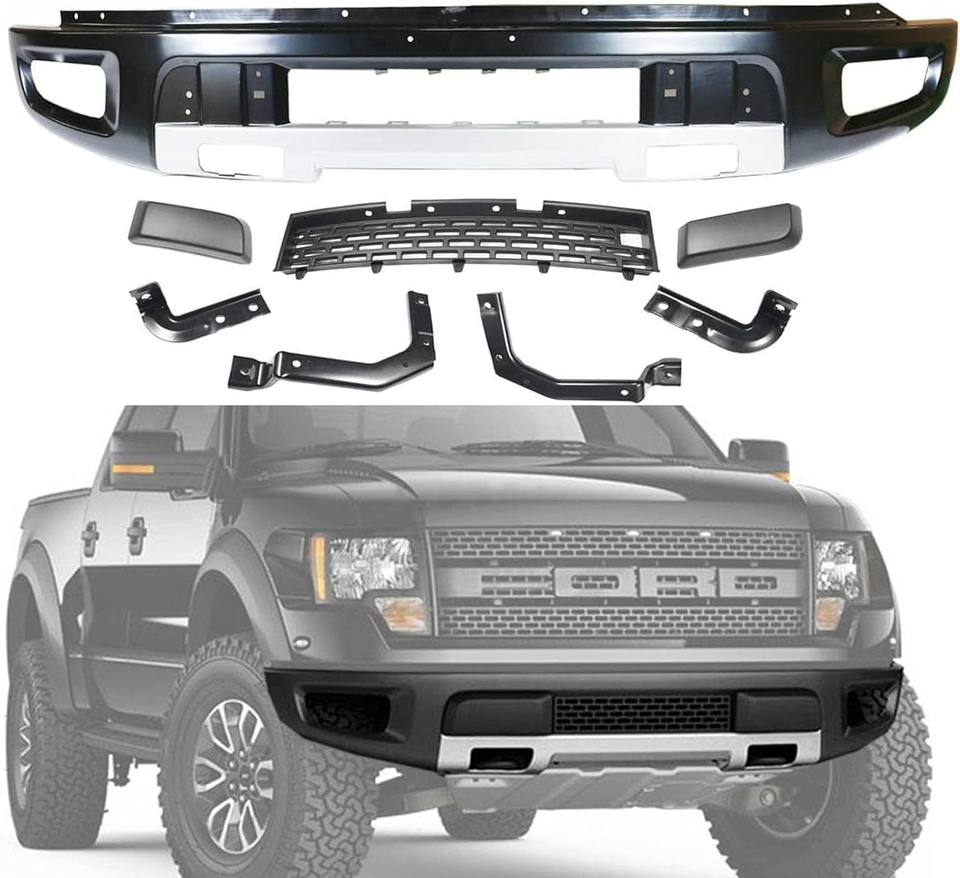 Front Bumper Guard Cover Assembly 8Pcs For Ford F150 SVT Raptor 2010 ...
