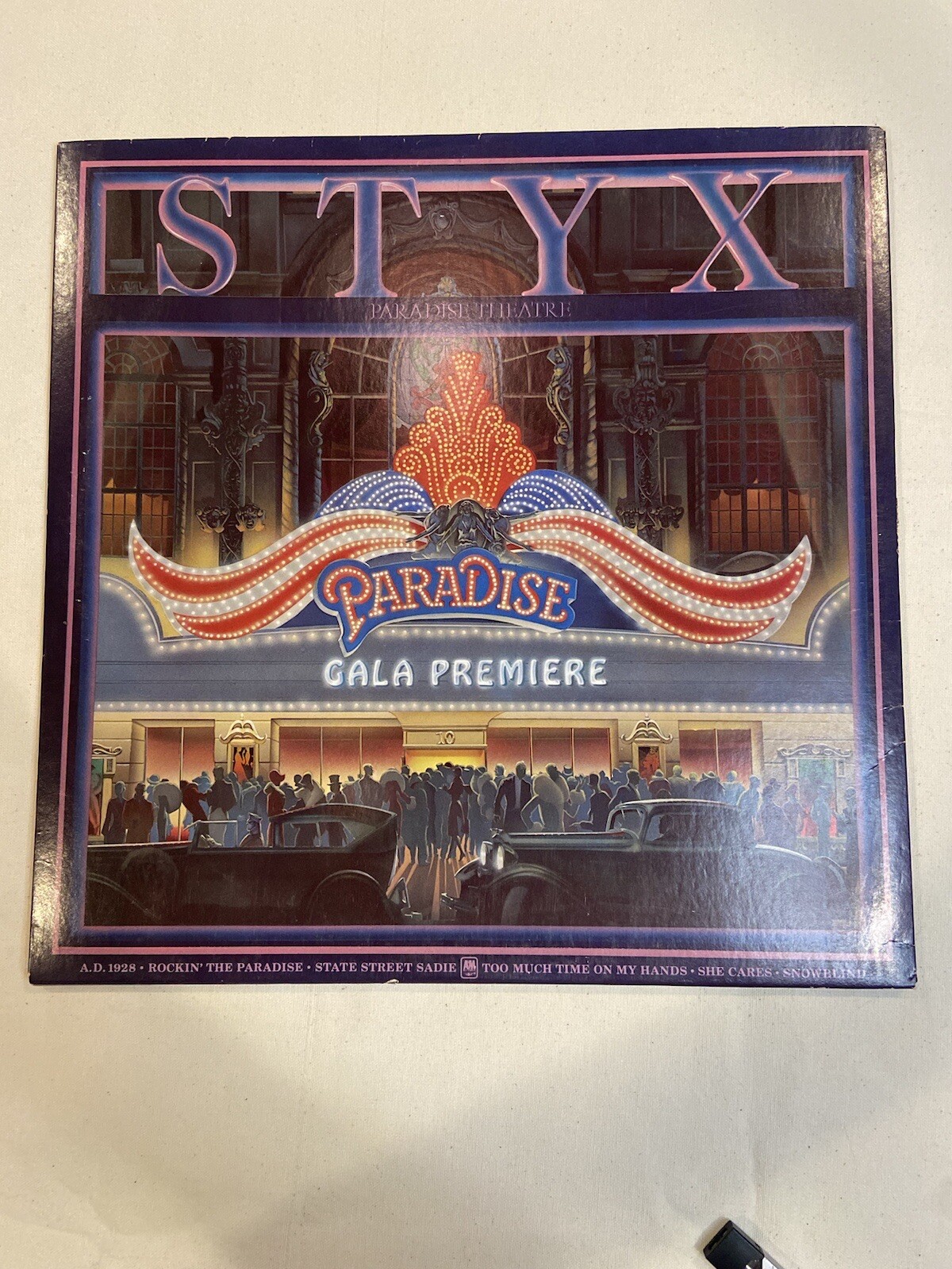 STYX - Paradise Theatre Etched LP Vinyl Record 1981 A&M SP-3719 1st ...