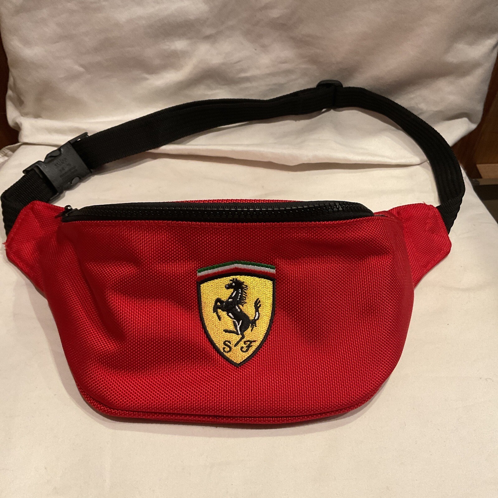 VINTAGE 90s Nice Man Scuderia Ferrari Logo Fanny Pack… - Gem