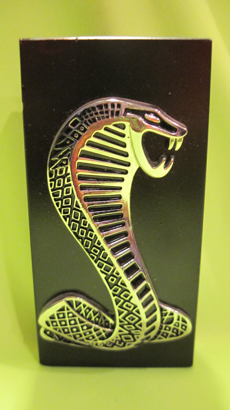 New Ford Shelby Cobra Snake Emblem Mounted on a Piece of Black Marble ...