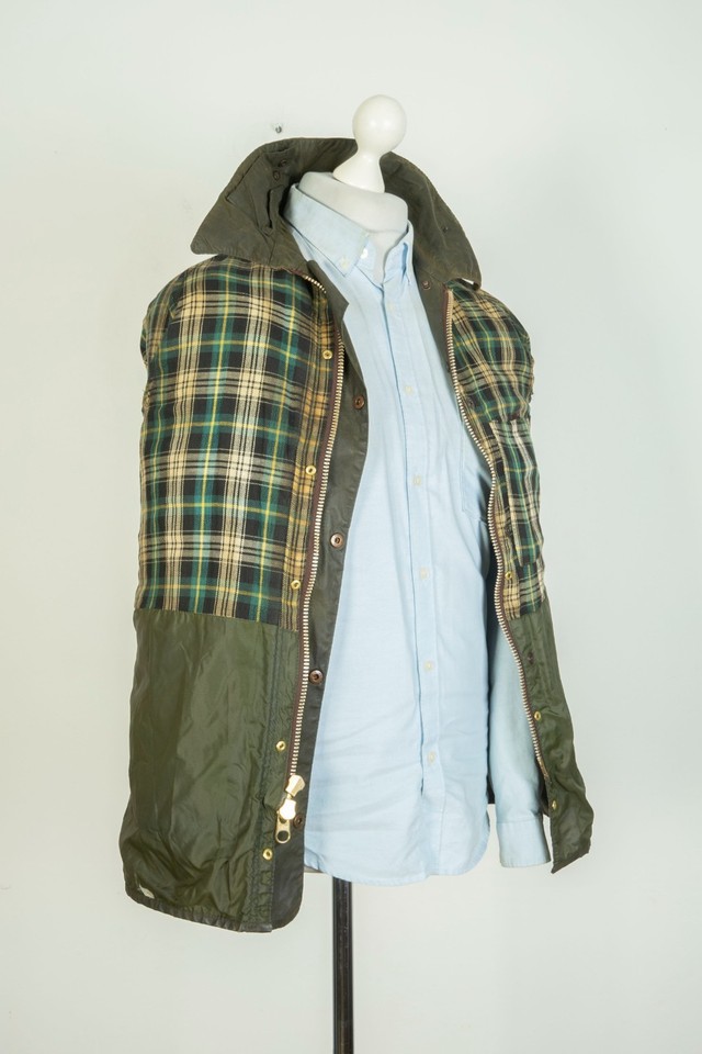 Barbour Bedale Vintage Wax Cotton Olive Men's Jacket Coat A100 Size C34 ...