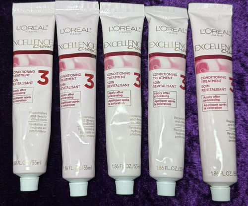 L’Oreal Excellence Creme #3 Deep Conditioner Lot Of 5 - 1.86oz Ea New ...