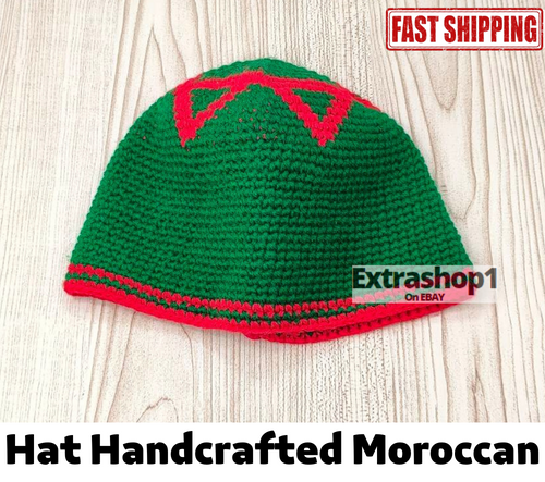 Handcrafted Green Moroccan Marrakech Hat Headgear for Muslim Men | eBay