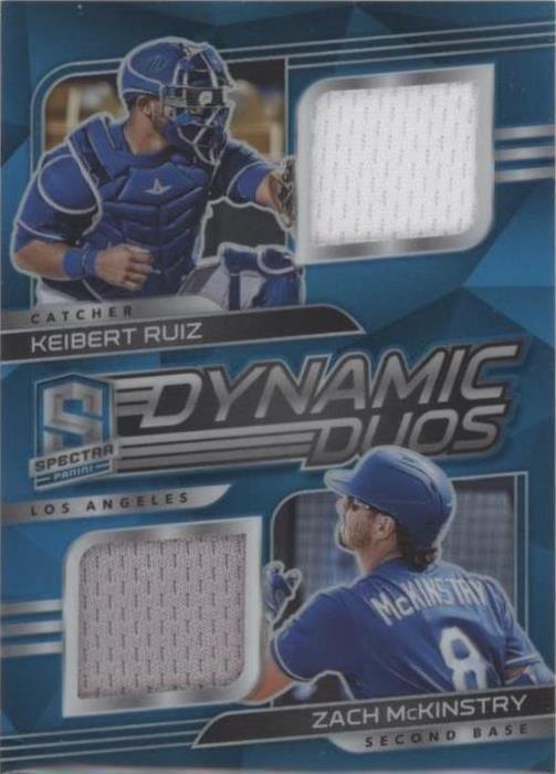 2021 Panini Spectra - Dynamic Duos Materials Keibert Ruiz, Zach ...