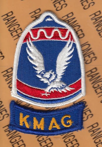 KMAG Korean Military Advisory Group Uniform 4.25" patch tab set m/e | eBay