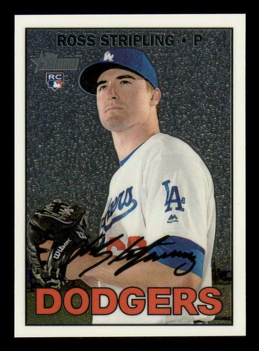 2016 Topps Heritage High Chrome Parallel 1:22 #720 Ross Stripling ...