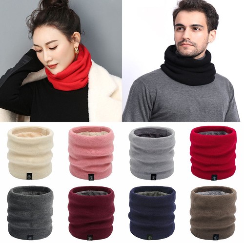 Collar Scarf Circle Loop Scarves Winter Neck Gaiter Knitted Scarf Neck ...