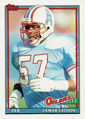 1991 Topps Football Card #225 Lamar Lathon Oilers | eBay