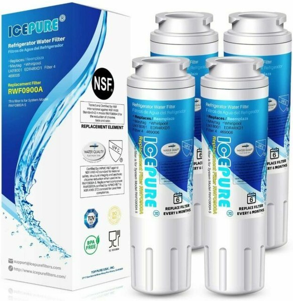 IcePure RWF0900A Replacement Refrigerator Water Filter for Maytag and ...