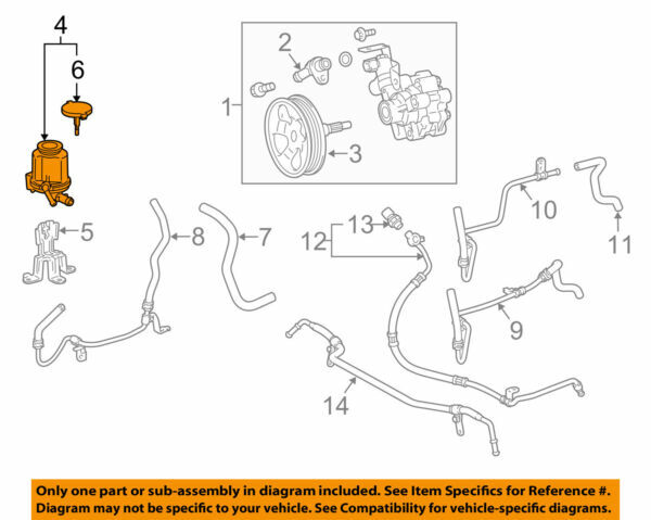 44360-60321 Toyota Reservoir assy, vane pump oil 4436060321, New ...