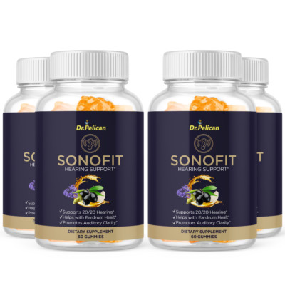 Sonofit- Hearing Support- 4 Bottles- 240 Gummies | eBay