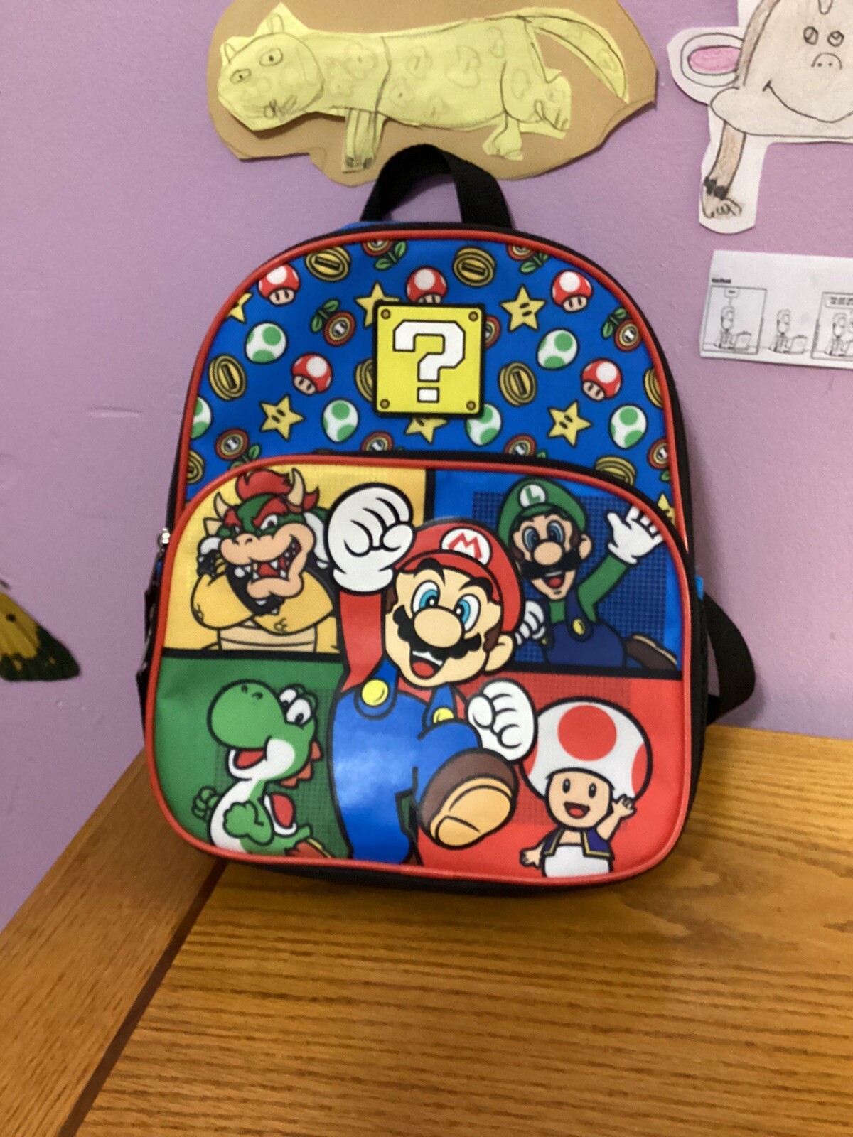 Super Mario Backpack- Kids - Mario And Luigi | eBay