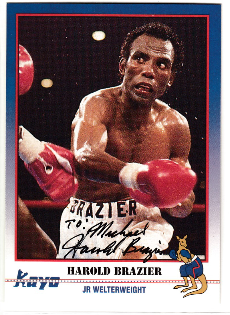 Boxer Harold Brazier 1991 Kayo SIGNED CARD AUTOGRAPHED | eBay