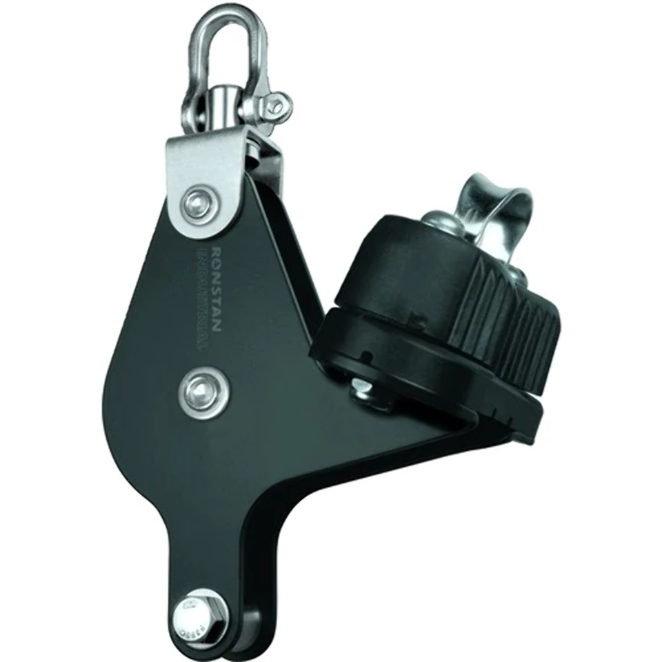 Ronstan Block, Single, 60mm Sheave, Becket, Cleat, Swivel Shckl | eBay