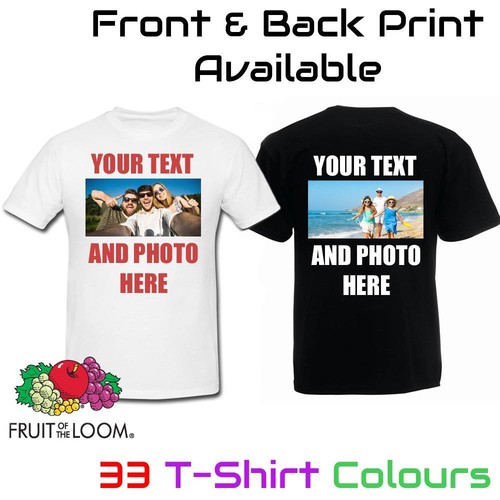 Personalised T Shirt Custom Photo Your Image Text Here Printed Stag do ...
