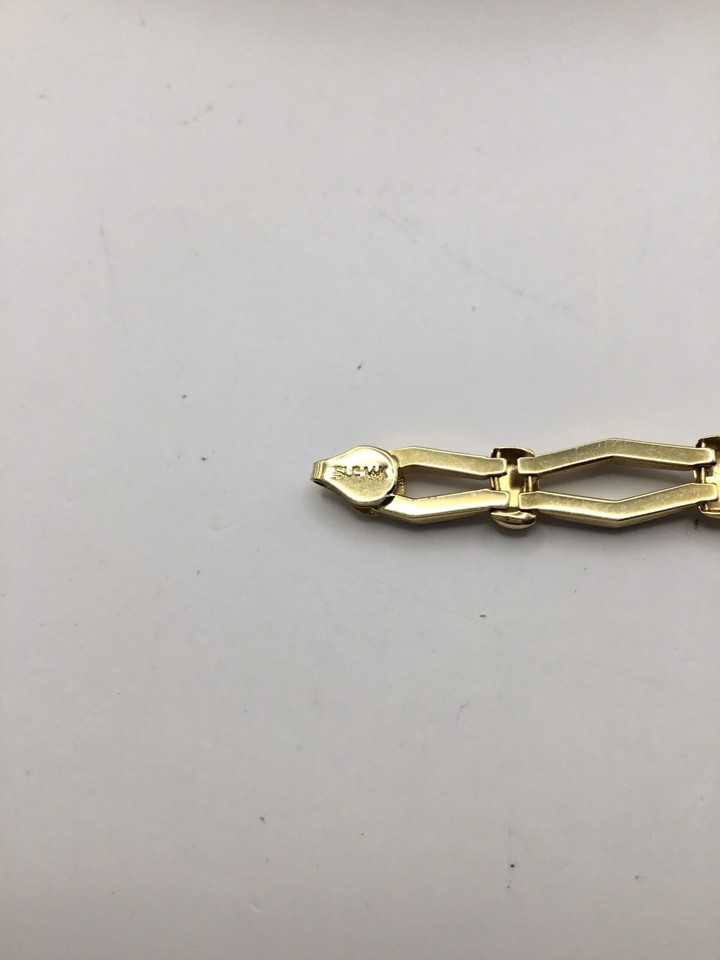 SLC 14k Yellow Gold Link Chain Bracelet ~ 7.25" ~ 5.4 Grams | eBay