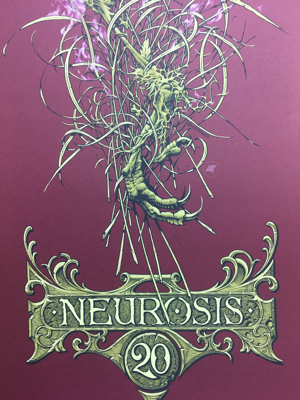 Neurosis - 2007 Aaron Horkey poster Fall Tour 06 Burlesque Purple ...