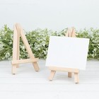 10 Natural Wood Mini Easel Table Number Sign Holders PLACE CARD STANDS ...