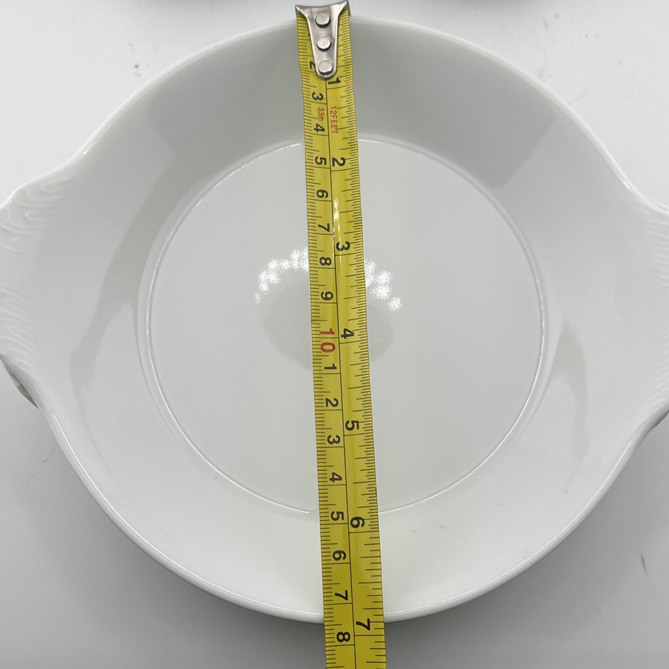 APILCO Au Gratin #6 Porcelain Plates 8”x7” Classic French White ...