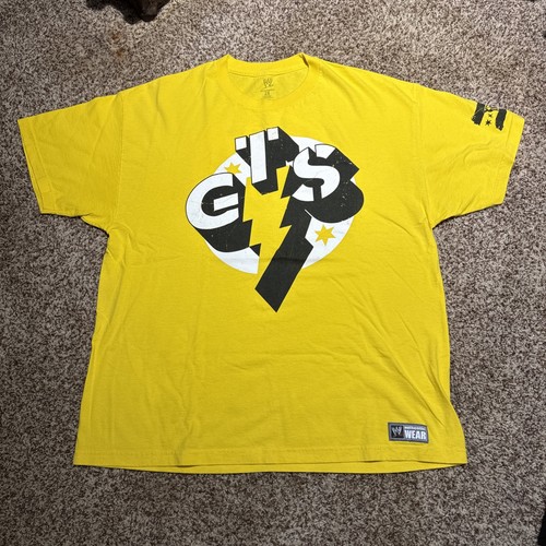 Official WWE CM Punk GTS Best The World Yellow Shirt Adult 2XL ...