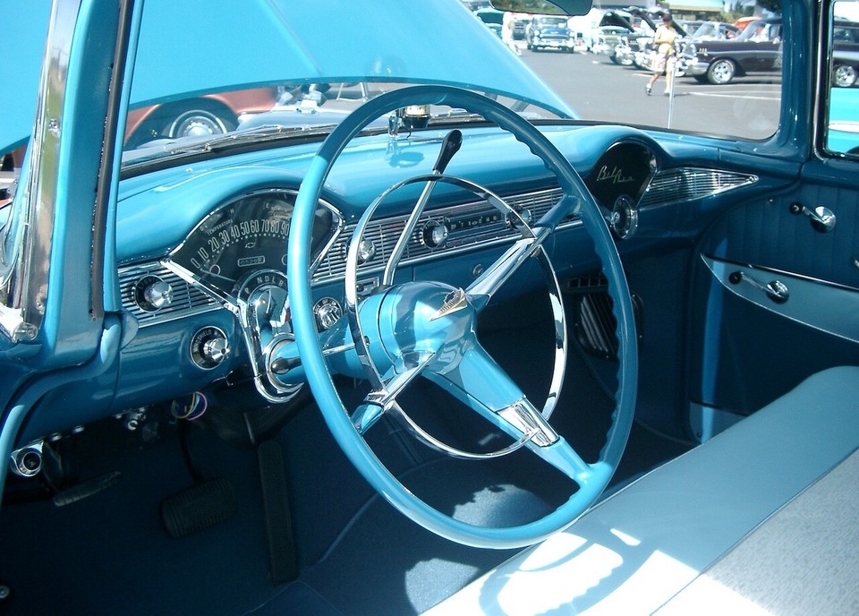 55 56 Chevy Instrument Cluster Bezel Set Standard 1955 1956 Chevrolet ...