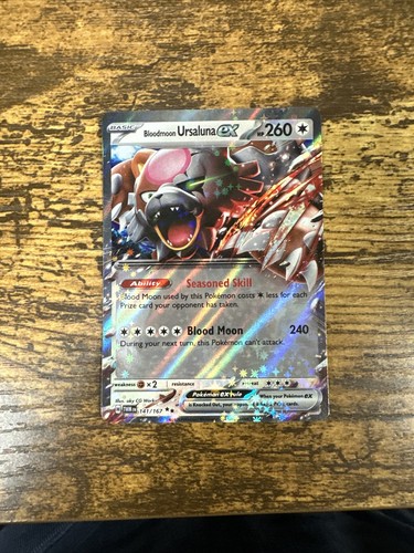 Blood Moon Ursaluna EX 141/167 Holo Ultra Rare Twilight Masquerade ...