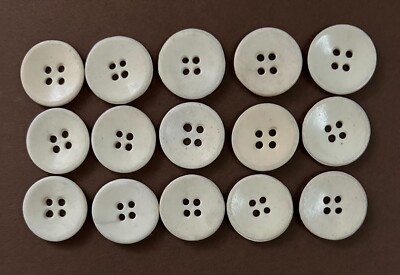 15 Large Antique Bone Buttons - Civil War to Early 1900s - 7/8 ...