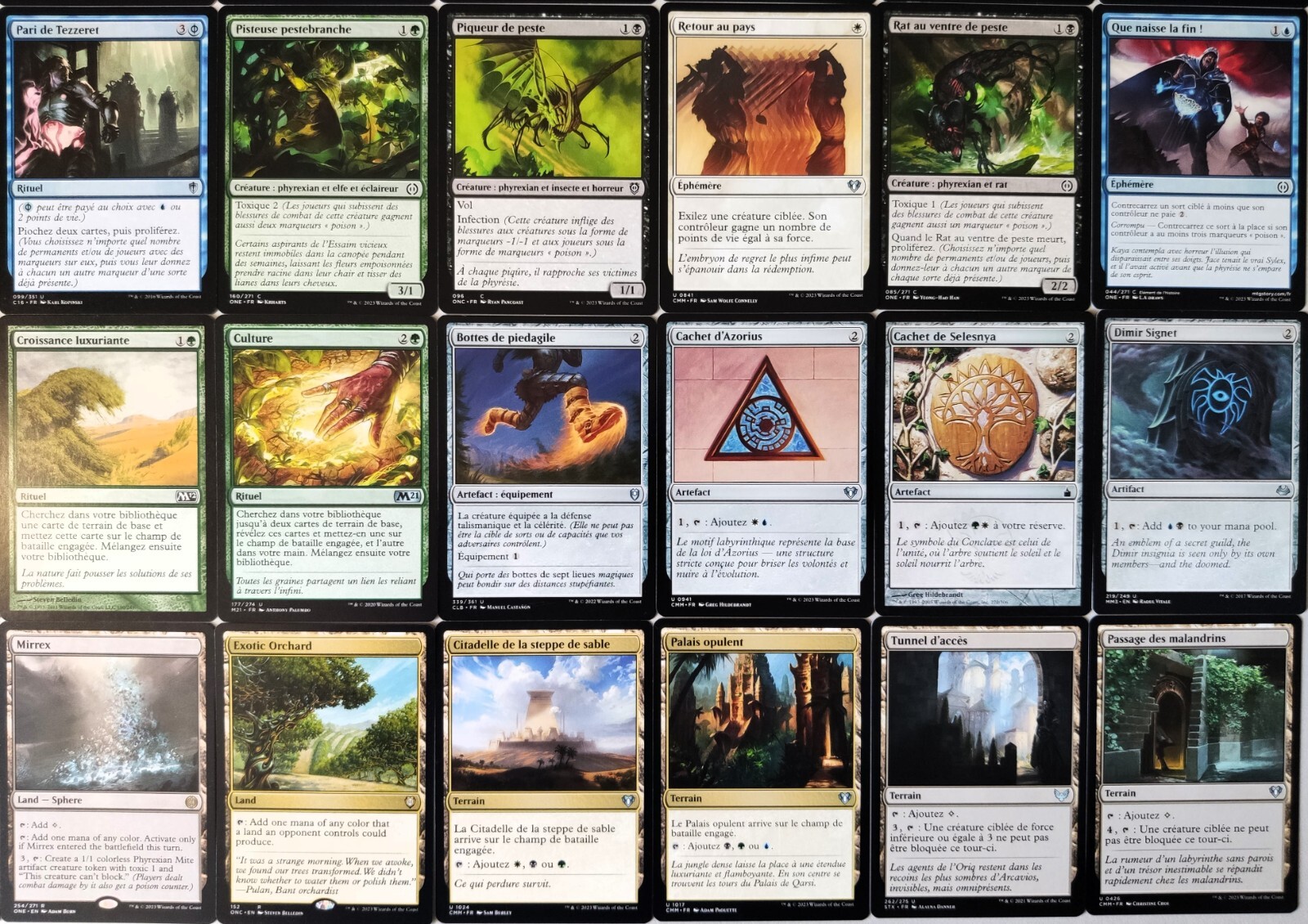 MTG Commander Deck Infection/Poison Atraxa Voix Praetor 100 Cartes ...