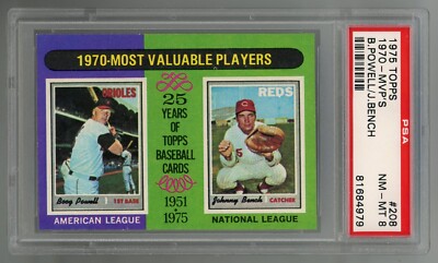 1975 Topps #208 1970 MVP's PSA 8 NM-MT #81684979 **GH0822** | eBay