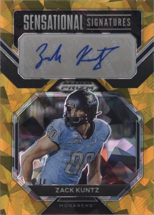 2023 Panini Prizm Draft Picks - Sensational Signatures Zack Kuntz #SS ...