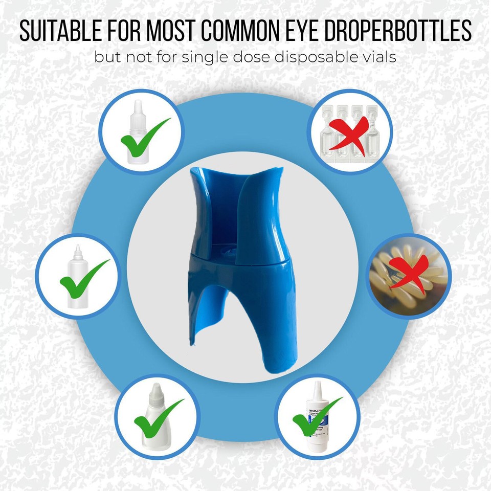 Eye Drop Dispenser Precision Dosing Leakproof Eye Dropper Easy-Grip For ...