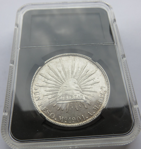 Mexico 1901-Mo Un Peso Silver .900 w Prem Case | eBay