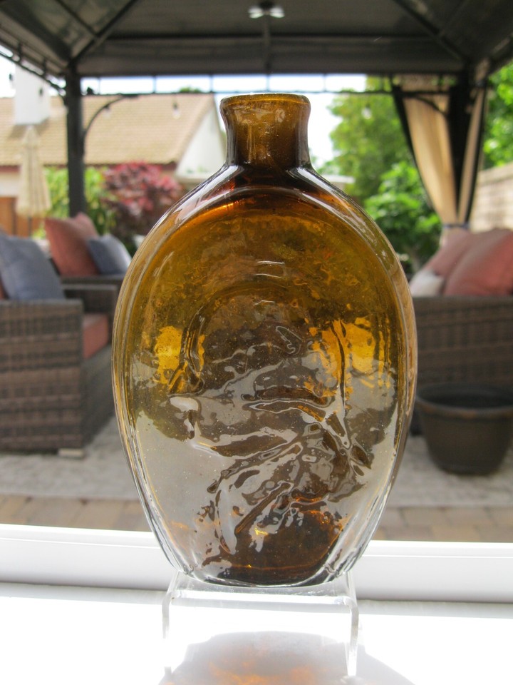 GI-33 Washington / Jackson Pint Historical Flask with Open Pontil | eBay