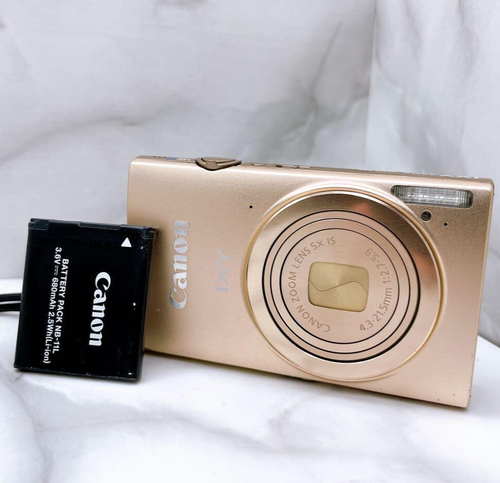 Canon IXY 430F/IXUS 245 HS 16.1MP 5x Compact Digital Camera Gold From ...