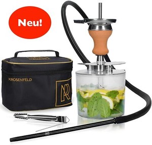 Shisha Set To Go Mini Edelstahl - Acryl, Reise-Shisha Wasserpfeife ...