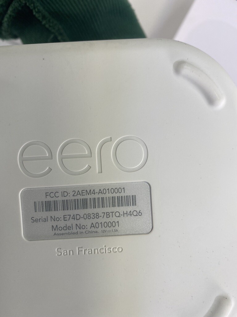 Eero Pro 2nd Gen Mesh WiFi Router / Extender B010001 w Power Cable ...