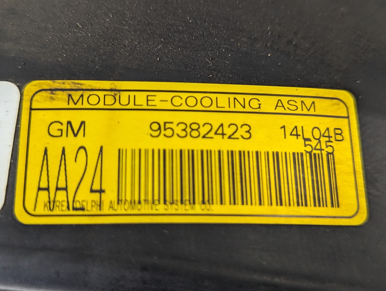 VAUXHALL MOKKA RADIATOR PACK WITH COOLING FAN 1.7 CDTI DIESEL MK1 2014 ...