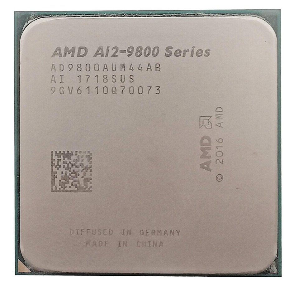 AD9800AUM44AB AMD A12-9800 3.8GHz (4.2 GHz Turbo) 4-Core Socket AM4 65W ...