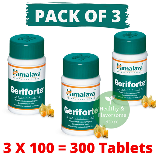 Himalaya Geriforte Tablets 3 Boxes For Stress & Metabolism Free Ship ...