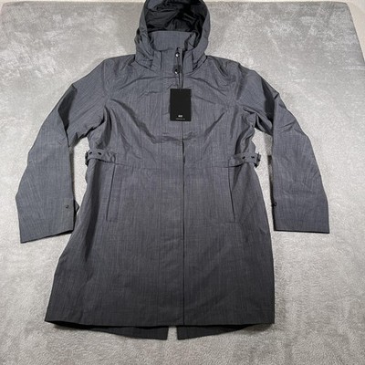 Marc New York Andrew Marc Coat Mens Medium Gray Long Hooded Parka Rain ...