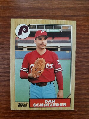 1987 Topps Baseball Card Dan Schatzeder Philadelphia Phillies #789 | eBay