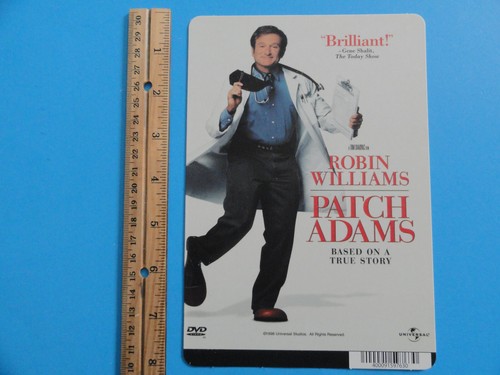PATCH ADAMS - ROBIN WILLIAMS - BLOCKBUSTER VIDEO BACKER CARD 5"X8" | eBay