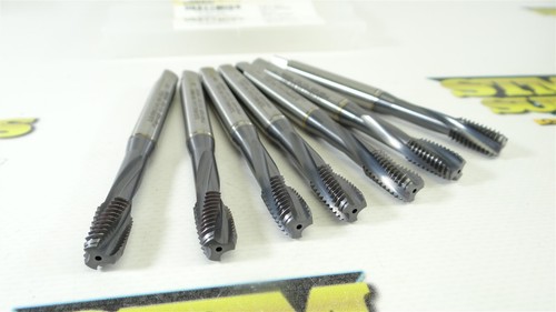 7 NEW GUHRING HSS-E +TICN 3 FLUTE COOLANT THRU SPIRAL FLUTE TAPS M8 X 1 ...