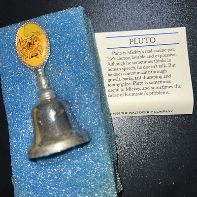 Pluto 1988 Collectors silver plated Bell - New England | eBay