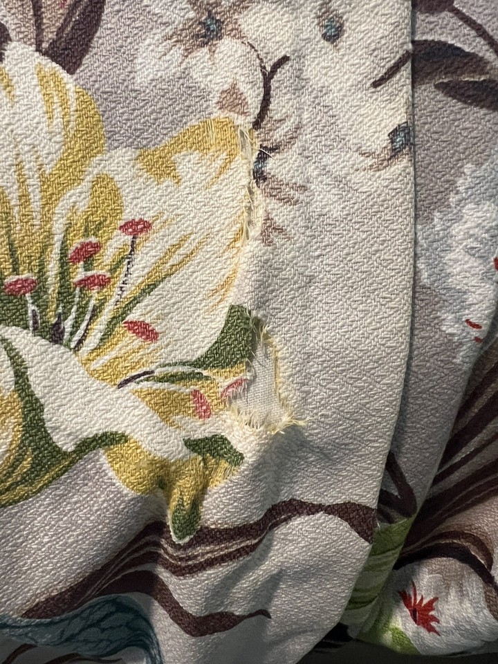 Vintage Bark Cloth Authentic Large Lot panels | eBay