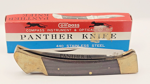 Vintage Compass Panther Jr. Lock Back Pocket Knife No. 571 Japan ...