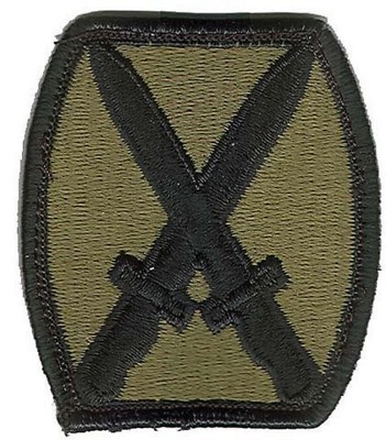 US ARMY 10TH INFANTRY DIVISION PATCH - SUBDUED - BDU | eBay