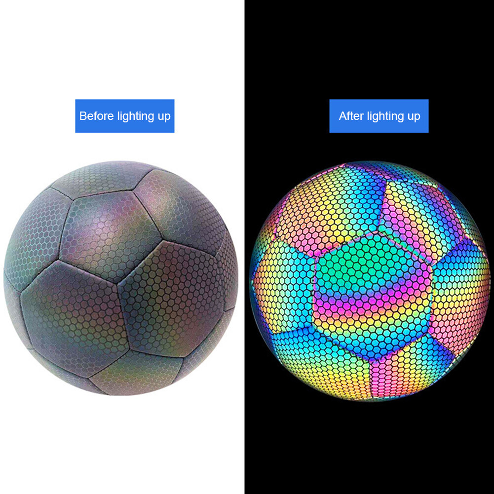 AU Luminous Football PU Soccer Ball Training Equipment (Hexagon ...