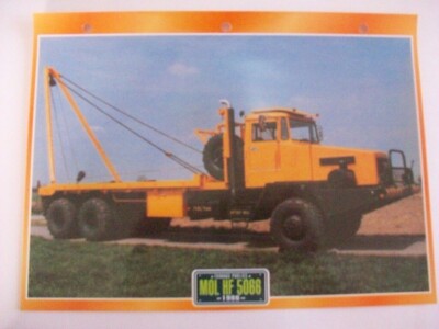 CARTE FICHE CAMION TRAVAUX PUBLICS MOL HF 5066 1986 | eBay