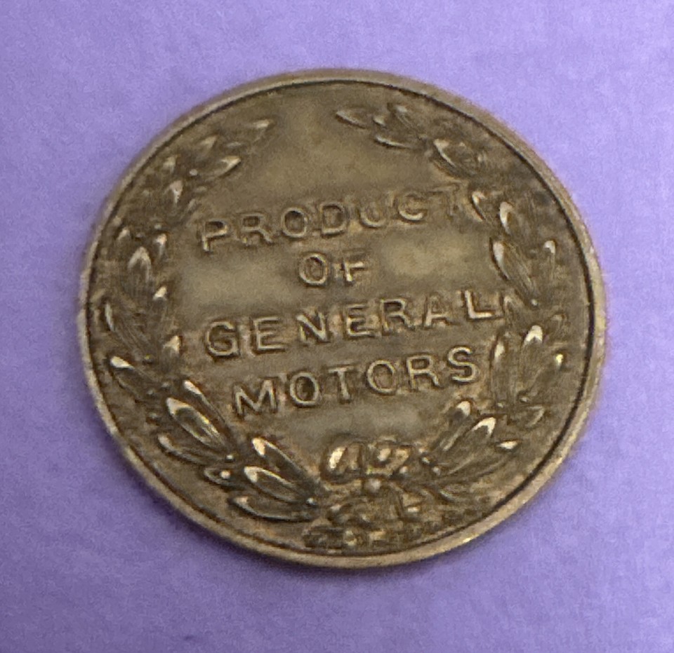1950s Pontiac Chief of the Sixes General Motors Brass Giveaway Coin ...